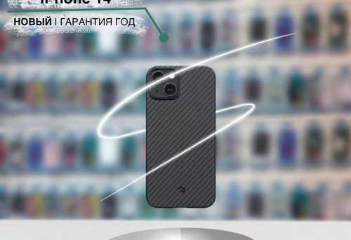 Чехол Pitaka для iPhone 14 Black/Grey кевлар