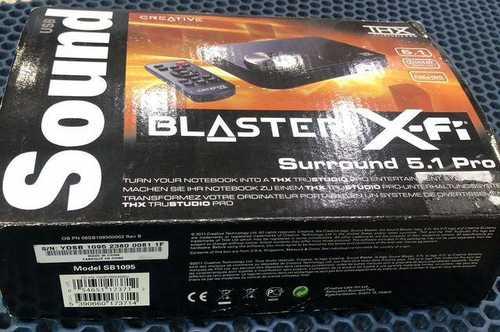 Внешняя звуковая карта sound blaster x-Fi 5.1 pro