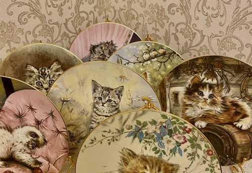 Тарелки с котятами фарфор Royal Worcester