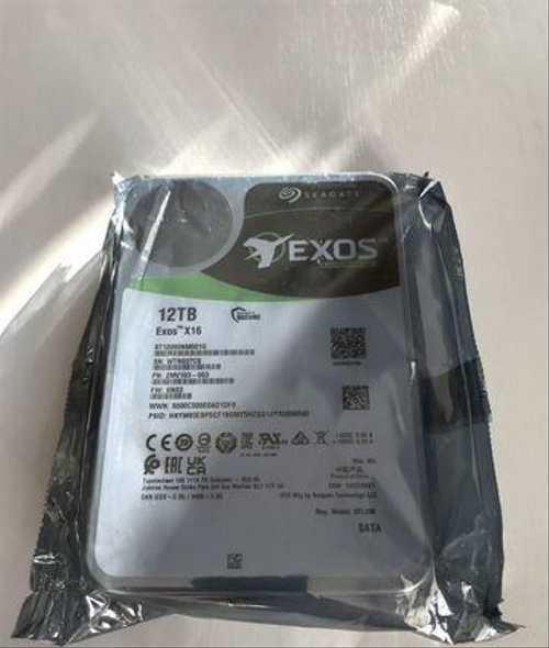 Жесткий диск HDD SATA 3,5 Seagate Exos X16 12Tb