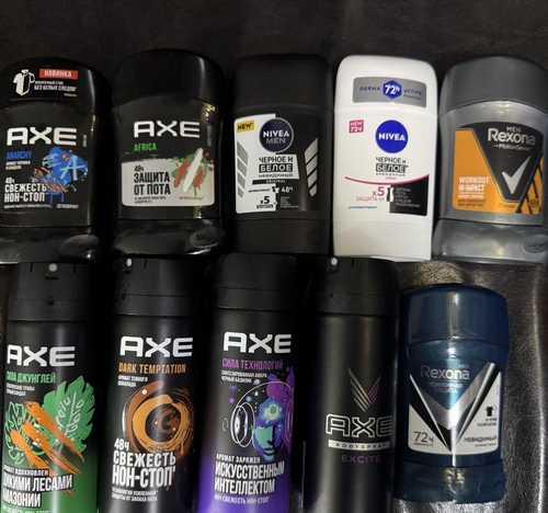 Гель tiret дезодорант axe nivea rexona