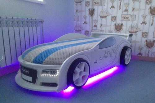 Детская кровать в форме машины Ауди А6