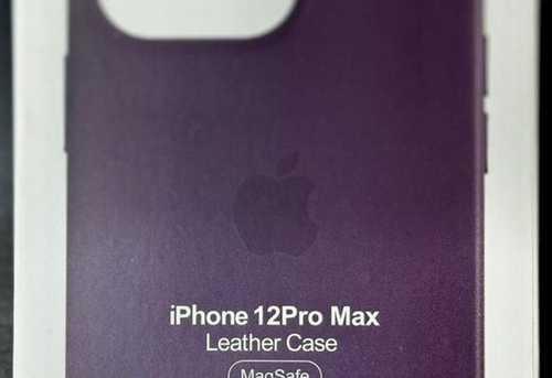 Кожаный чехол на iPhone 12 pro max