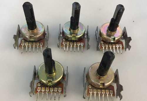 Резистор переменный 50 кОм 6pin+1 стерео