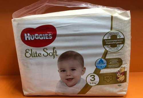 Подгузники памперсы 3 Huggies Elit soft 3 40 шт
