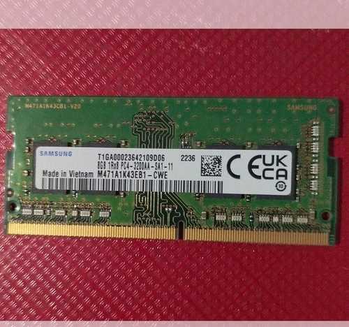 Оперативная память sodimm Samsung 8 Gb