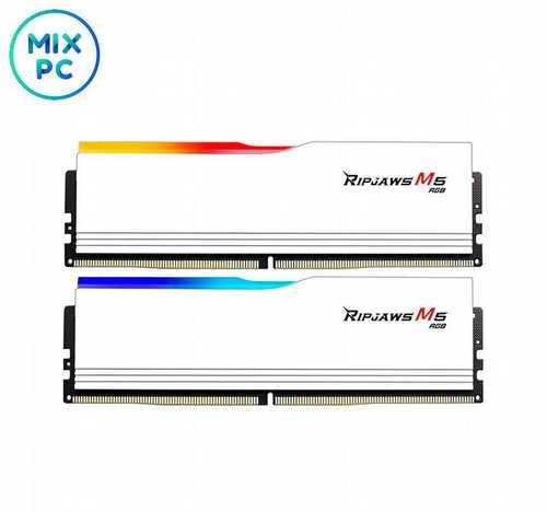 Оперативная память DDR5 32GB (2x16GB) 6000MHz G.Skill ripjaws M5 RGB White