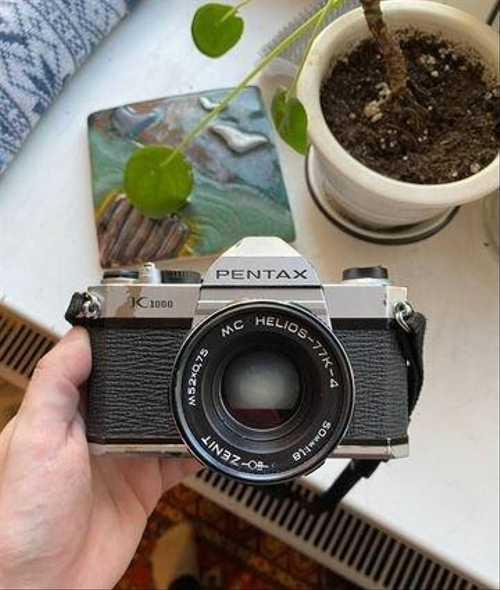 Pentax k1000 + 4 объектива, вспышка и тросик