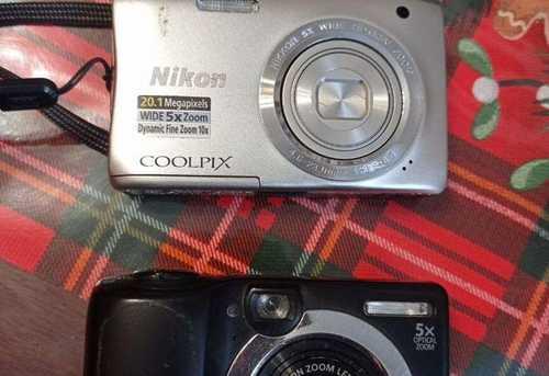 Фотоаппарат canon pc 1900, nikon coolpix S 2900