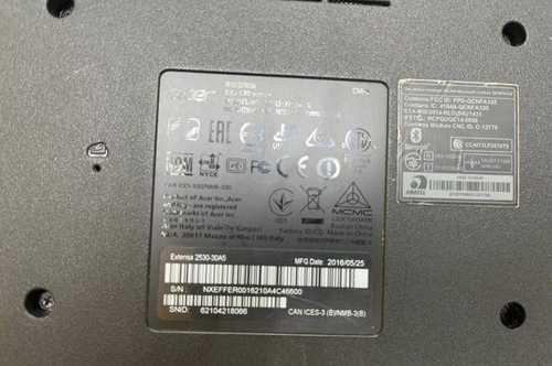 Ноутбук acer extensa 2530