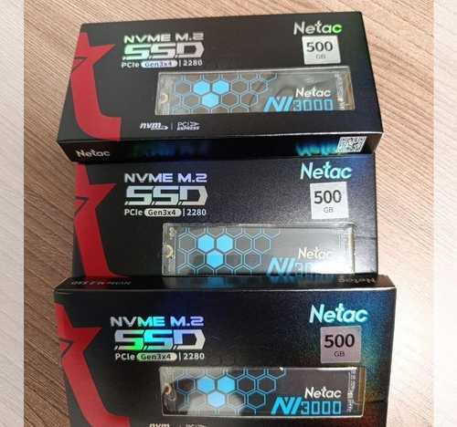 Новые скоростные м2 ssd диски бренда Netac 500Gb