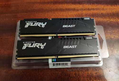 Оперативная память Kingston Fury DDR5-4800 2*8 гб