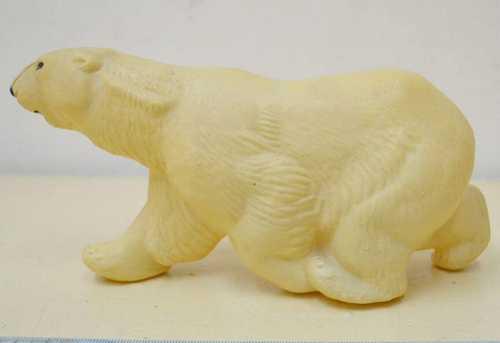Белый медведь. Игрушка СССР, целлулойд. Ретро