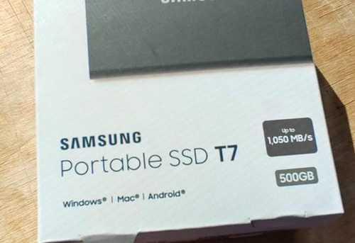500 гб Внешний SSD Samsung T7, USB 3.2 новый