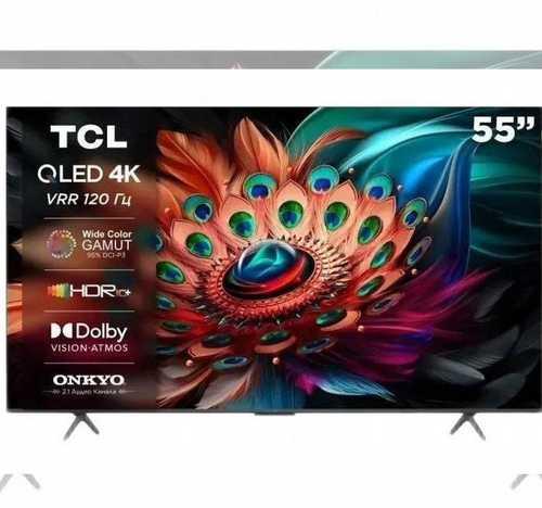 TCL Телевизор 55C655 55" Ultra HD, черный