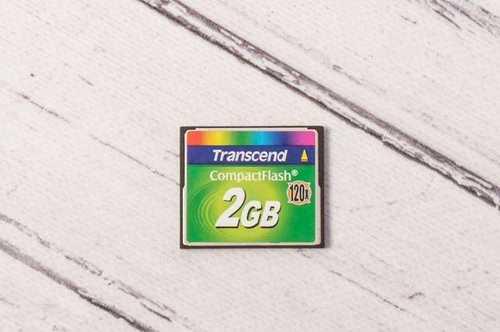 Карта памяти CF Transcend 2 GB бу
