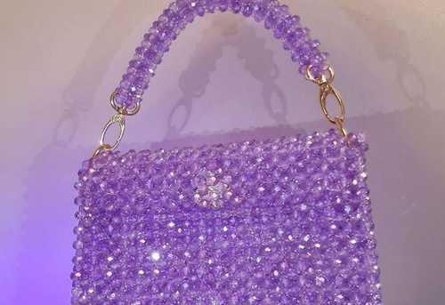 Сумка, клатч женский из бусин