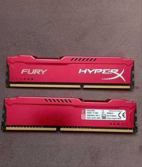 Оперативная памят HyperX Fury 4гбx2