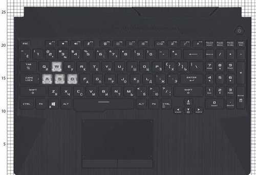 Клавиатура для Asus Gaming A15 FA506 TopCase p/n: