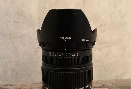 Jбъектив Sigma 17-70mm f/2.8-4 DC Nikon F