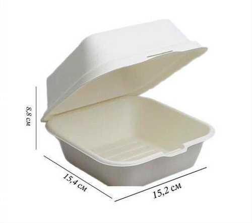 Коробка для бенто торта (450мл) 15,4х15,2х8,8 см и