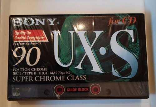Аудиокасета sony ux-s 90 новая, в упаковке