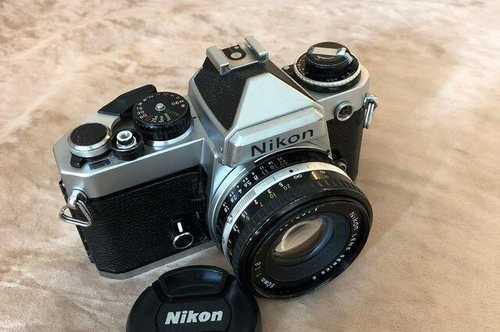 Плёночный фотоаппарат Nikon FE + 50/1.8