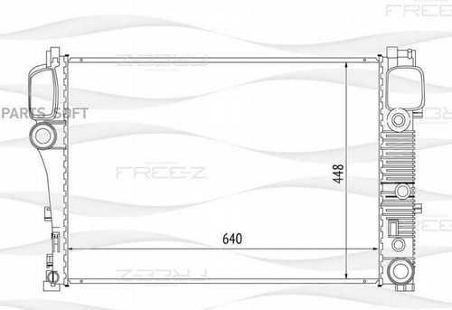 Радиатор охлаждения mercedes W221 05- 2215000003