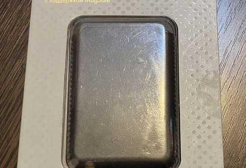 Magsafe wallet из натуральной кожи черный