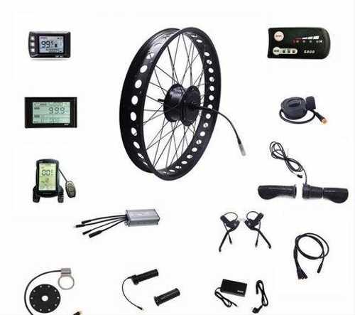 Комплект для электрификации fatbike 500W