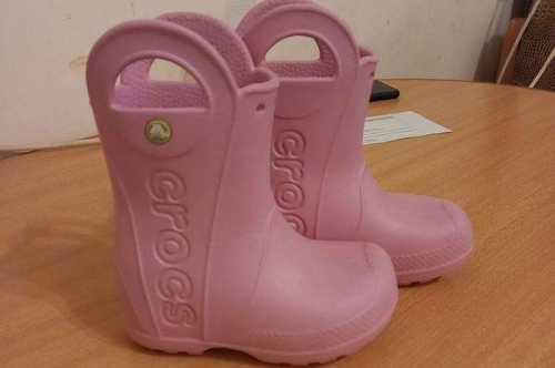 Сапожки crocs c8 для девочки