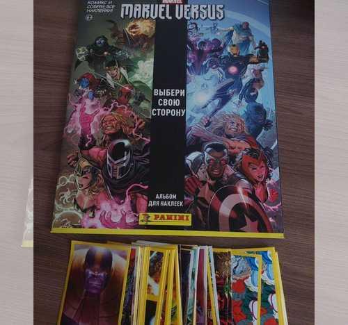 Наклейки panini Marvel Versus