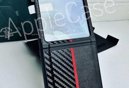 Чехол на Samsung Z Flip5 (Карбон-кожа)