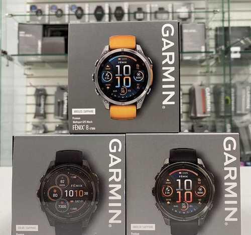 Часы Garmin Fenix 8 Amoled, Solar, Sapphire 47mm