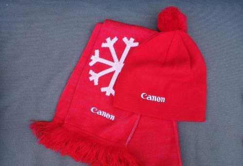 Комплект шапка и шарф Canon