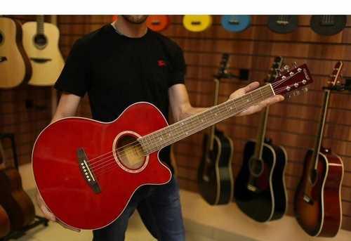 Homage LF-401C-R красная акустическая гитара