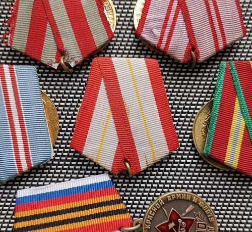 Значки и медали СССР, колодки с лентами
