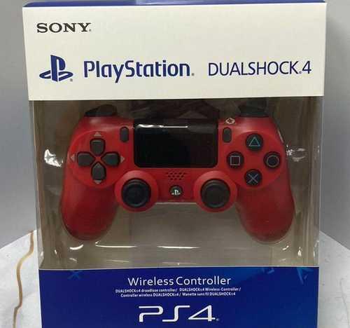 Новый геймпад Sony DualShock PS4 V2 красный