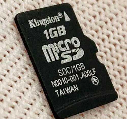 Kingston micro SD 1 GB карта памяти