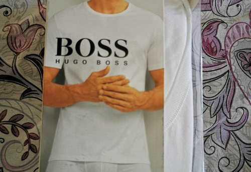 2 футболки hugo boss белая, чёрная оригинал