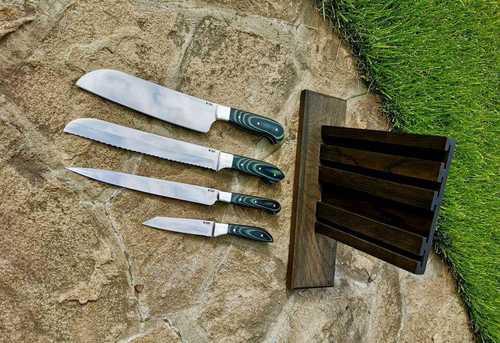 Набор кухонных ножей из премиальной стали ручной р