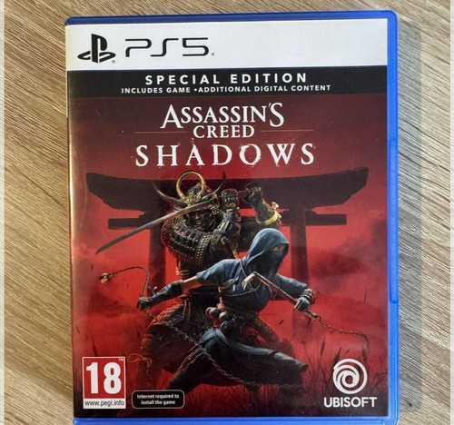 Assasins creed shadows ps5 диск