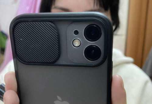 Чехол на iPhone 11 с защитой камеры