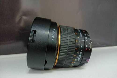 Samyang 8mm f/3.5 AS Fish-eye CS II AE Nikon