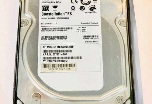 Жесткий диск HP 2Tb MB2000eamzf 507631-003 SATA