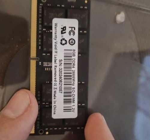 Оперативная память ddr4 8gb, новая 2666 мгц