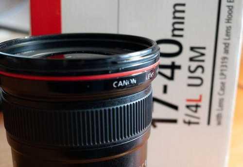 Canon EF 17 40mm f 4l usm