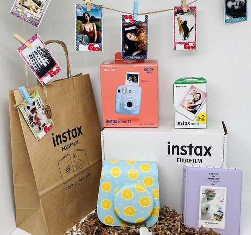 Подарочный набор Instax 12 Green/Blue