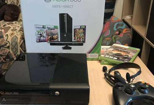 Xbox 360E 500gb +игры