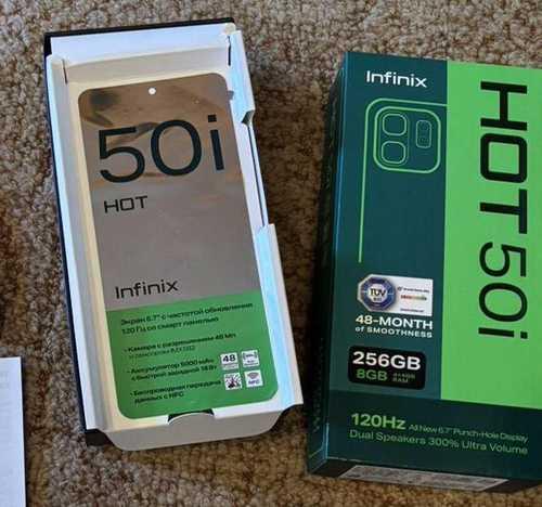 Коробка от infinix hot 50i